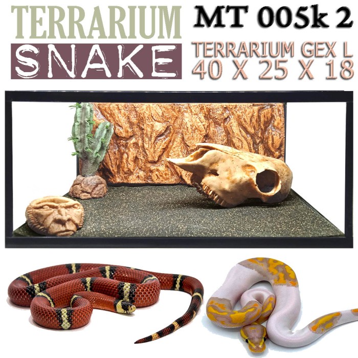 Jual MT005K2 TERRARIUM AKUARIUM REPTILE KANDANG ULAR BALL PHTYON CORN ...