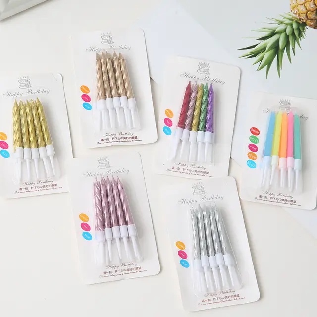 Jual Lilin Spiral Mini Korea / Lilin Ulir Mini Korea / Spiral Candle ...