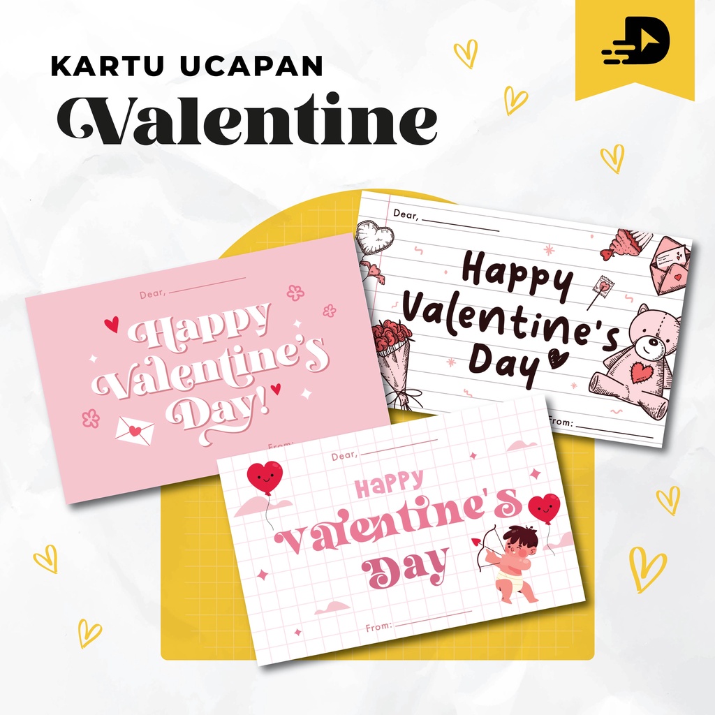 Jual Kartu Ucapan Valentine / Kartu Valentine | Shopee Indonesia
