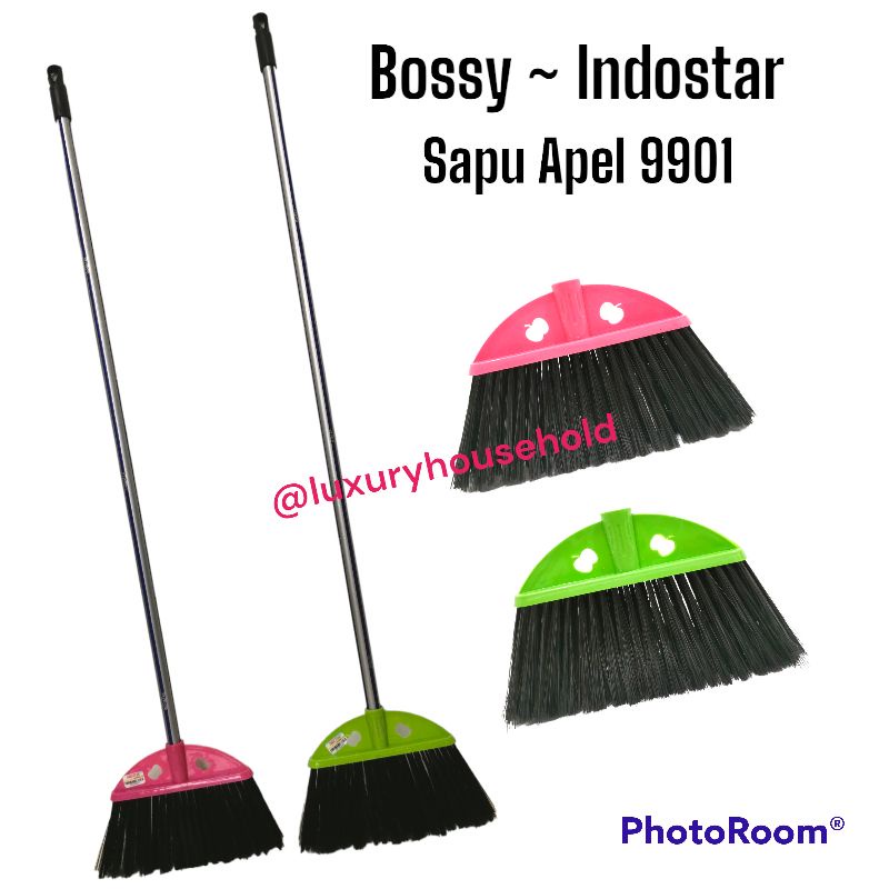 Jual sapu indostar/sapu nilon hitam/sapu lantai /broom | Shopee Indonesia