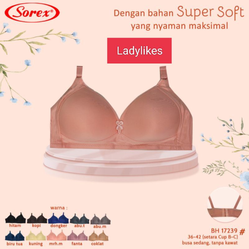 Jual BH Sorex Cup Besar Art. 17239 Tanpa kawat | Shopee Indonesia