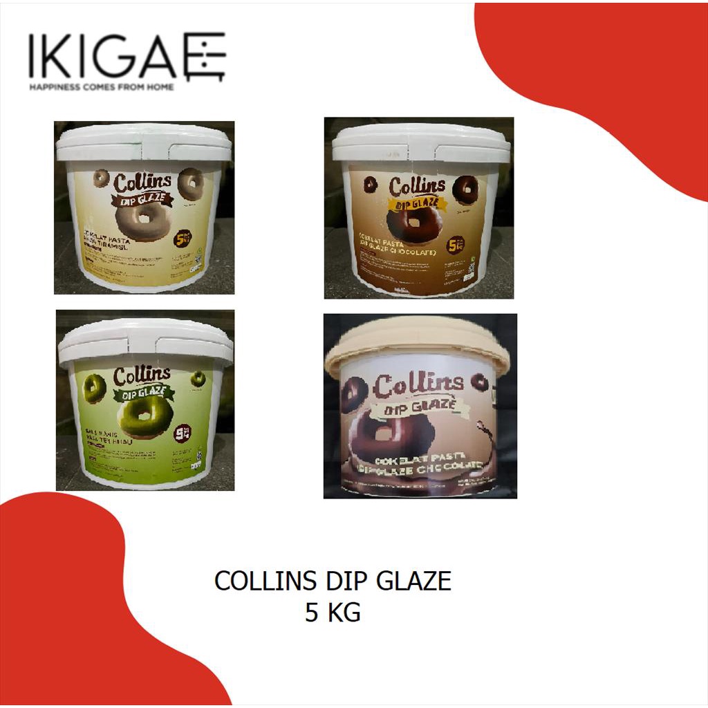 Jual COLLINS DIP GLAZE / SELAI TOPPING ANEKA RASA 5 KG | Shopee Indonesia