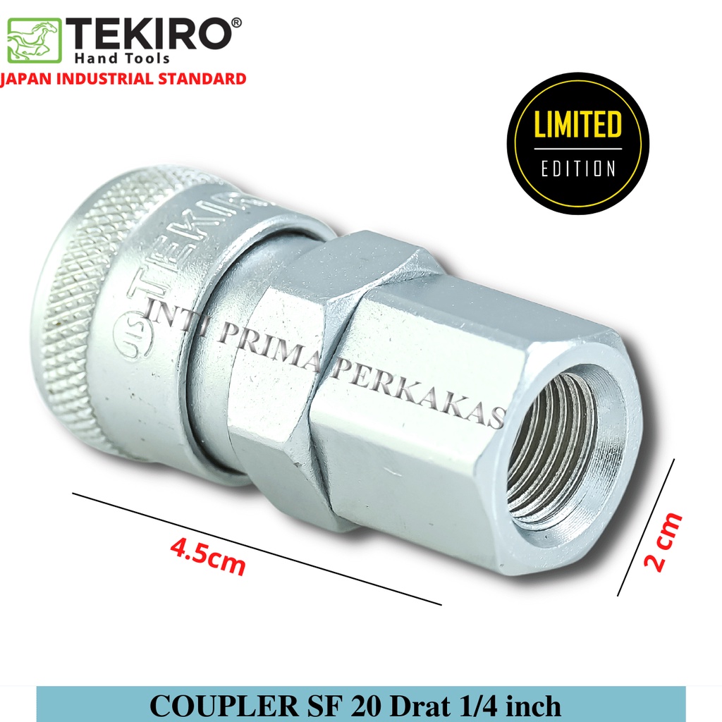 Jual Quick Coupler Two Touch ukuran 20SF Tekiro | Shopee Indonesia