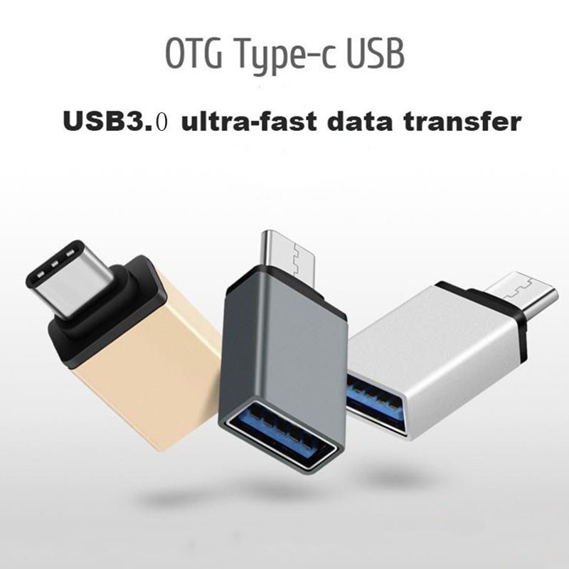 Jual Baru.! USB Type C OTG Adapter USB-C On-The-Go TYPE C (Aluminium ...