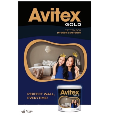 Jual AVITEX GOLD CAT TEMBOK INTERIOR & EXTERIOR 5 KG AVIAN BRANDS ...