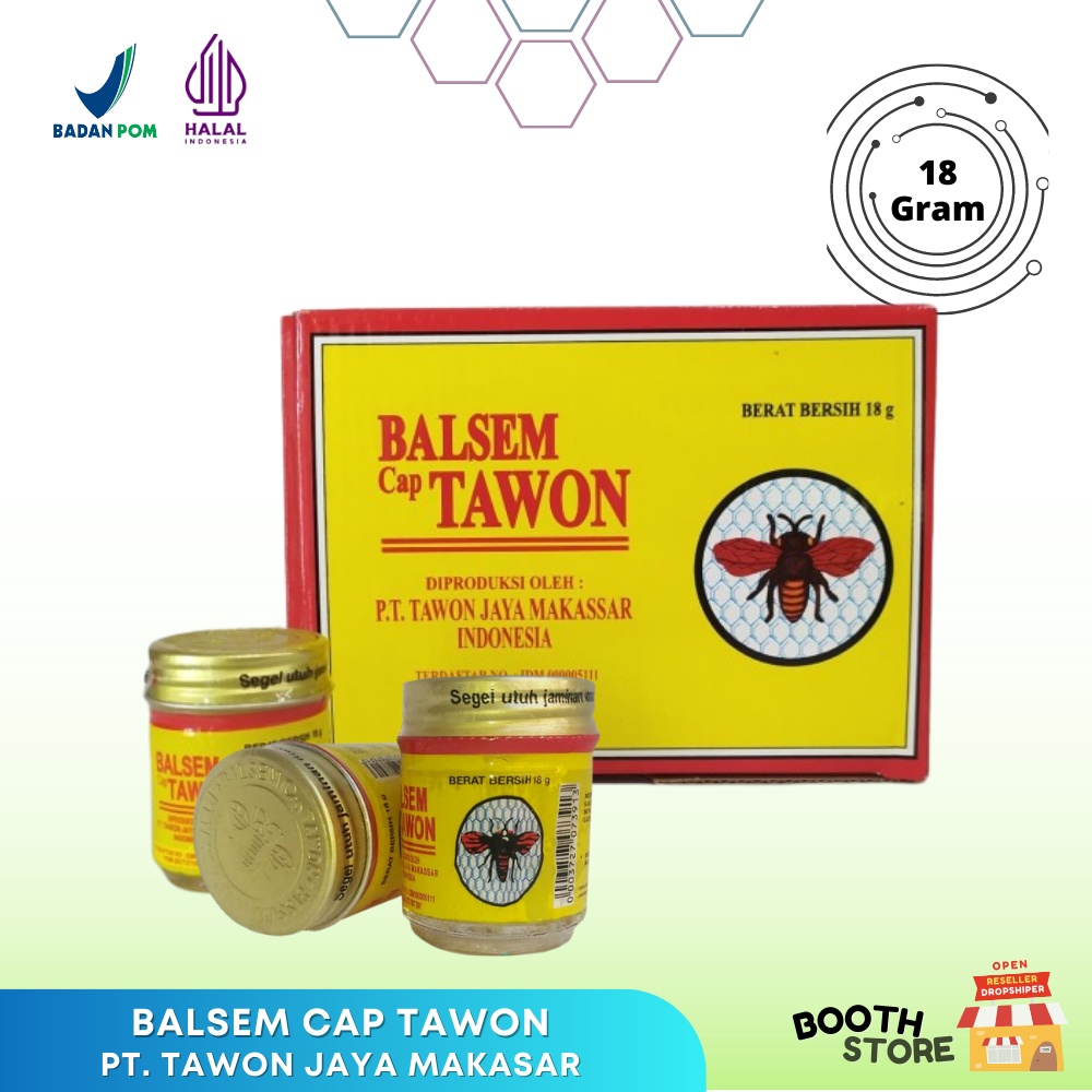 Jual Balsem Cap Tawon Original Tawon Jaya Makassar Meredakan Pegal Linu ...