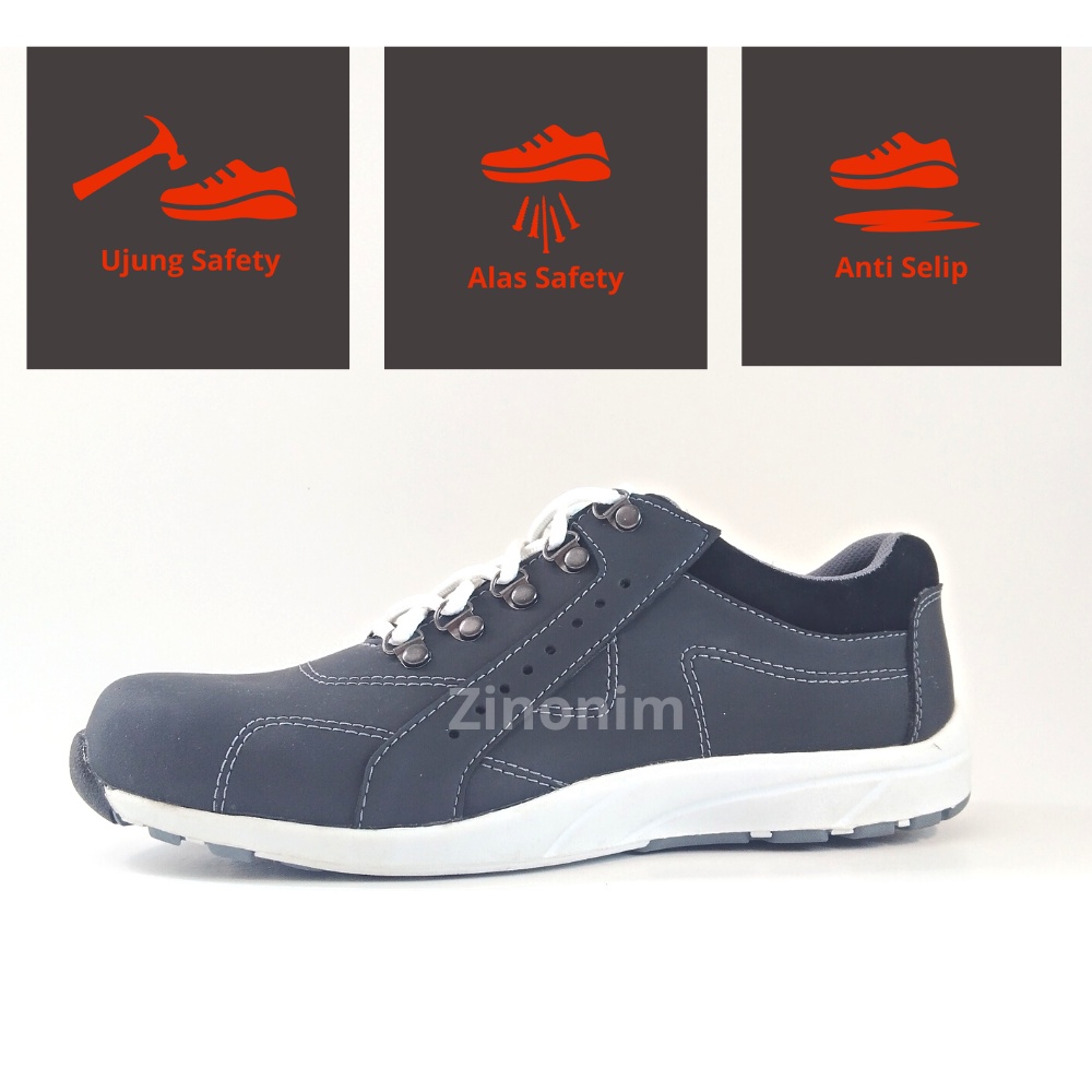 Jual Sepatu Safety Sporty Pria Ujung Besi Sepatu Septi Model Sport ...