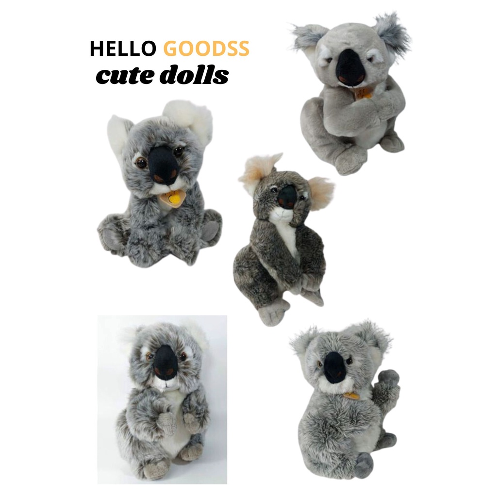 Jual BONEKA KOALA ABU-ABU CUTE SOFT LUCU FLUFFY UKURAN M ( COCOK UNTUK ...