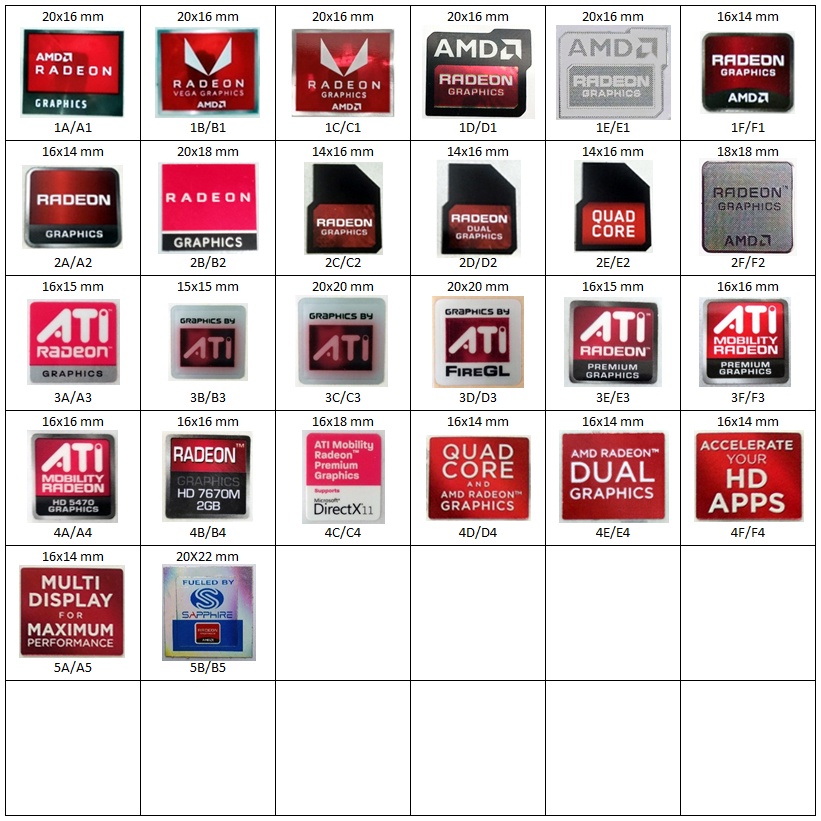 Jual Stiker Sticker AMD ATI Radeon Graphics Original | Shopee Indonesia