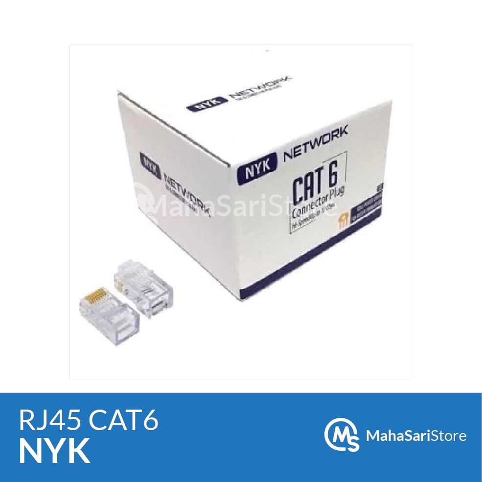 Jual NYK - Connector / Konektor RJ-45 / RJ45 / RJ 45 CAT 6 / CAT6 ...