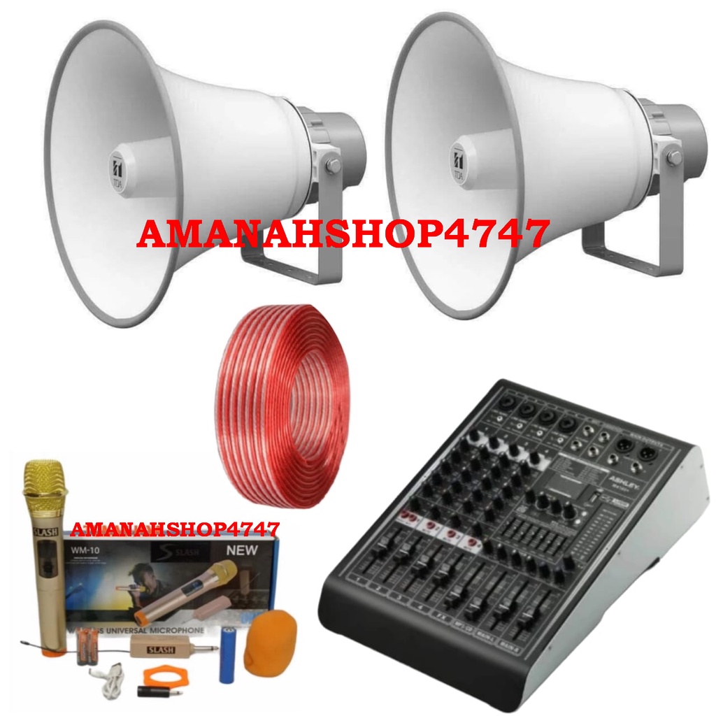 Jual PAKET SPEAKER TOA ZH5025B POWER MIXER 4 MIC WIRELESS PAKET SOUND ...