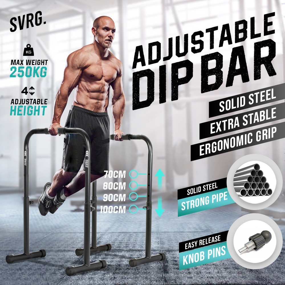 Jual Adjustable Dip Bar Calisthenic Dipping Crossfit Dips | Shopee ...