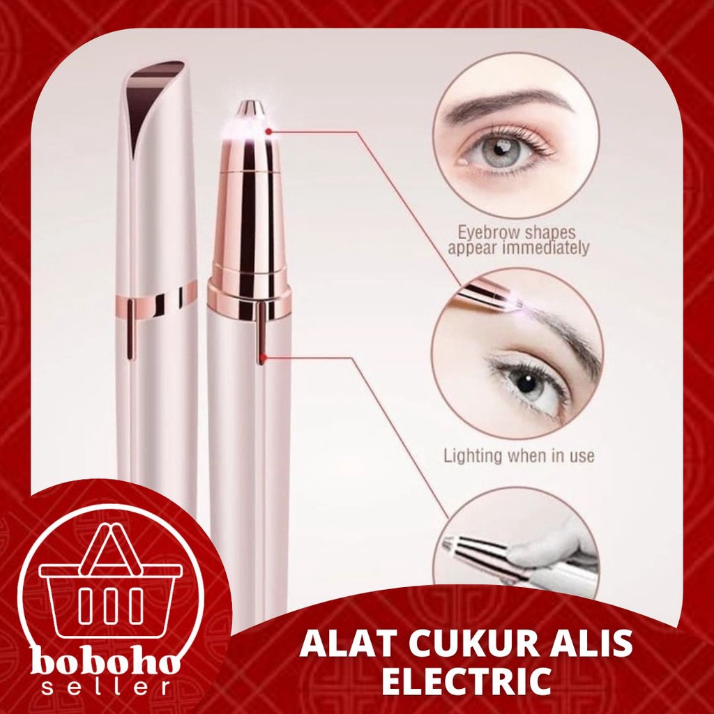 Jual Alat Cukuran Pencukur Alis Flawless Brows Cukuran Alis Elektrik ...