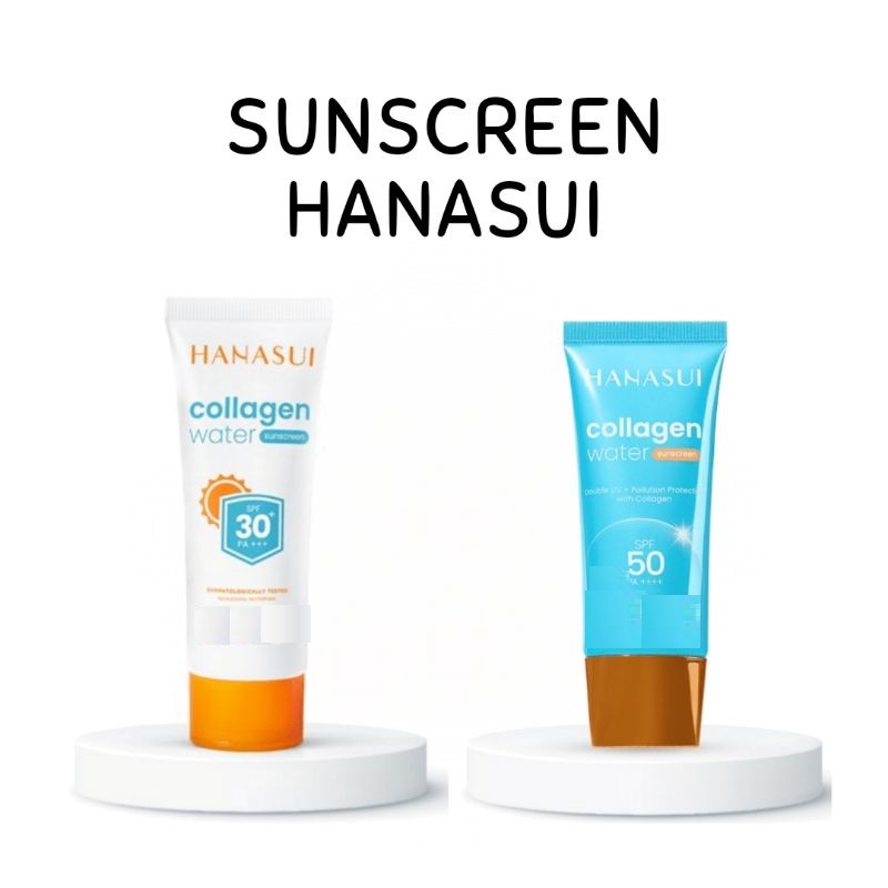 Jual Hanasui Collagen Water Sunscreen SPF 50 // SPF 30 - 30ml | Shopee ...