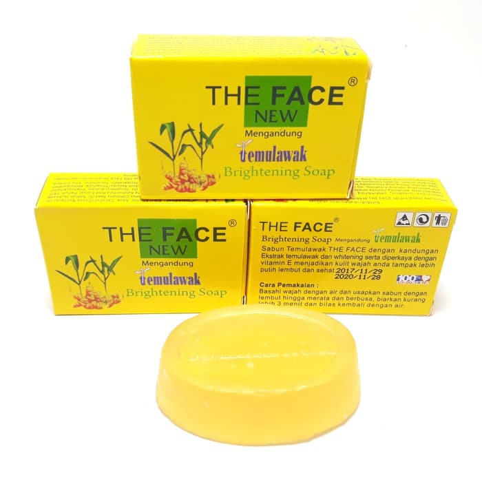 Jual [ORI] THE FACE Temulawak Brightening Soap 40gr - Sabun dengan ...