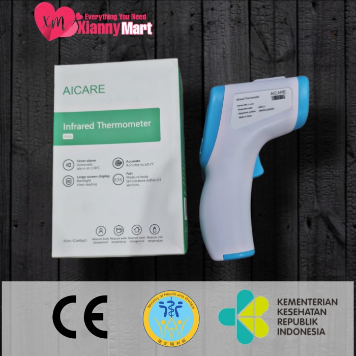 Jual Termo Xianny Aicare Thermogun Thermometer Digital Akl Kemenkes ...