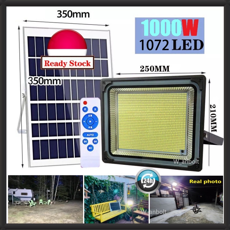 Jual Lampu solar 1600W 2350LED Lampu Panel Surya Tenaga Lampu Tembak ...