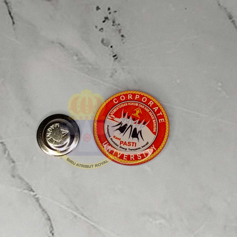 Jual PIN PASTI CORPORATE AKRILIK / PIN CORPU / PIN PASTI KEMENKUMHAM ...