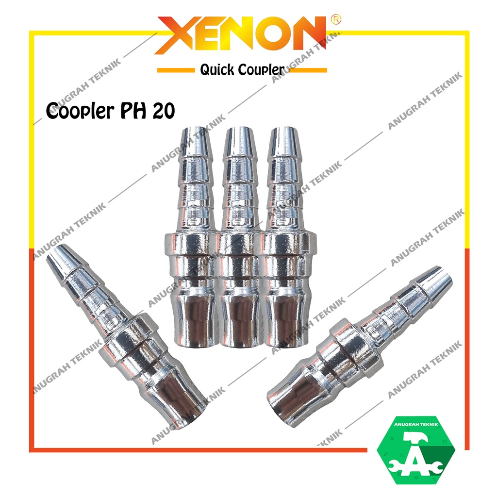 Jual XENON Quick Coupler PH 20 Sambungan Selang Angin Kompresor PH20 ...