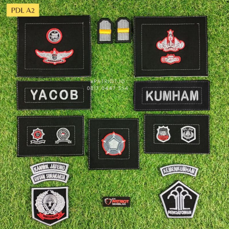 Jual BADGE PDH, PDL KUMHAM TIMBUL TERBARU (FULL BORDIR) | Shopee Indonesia