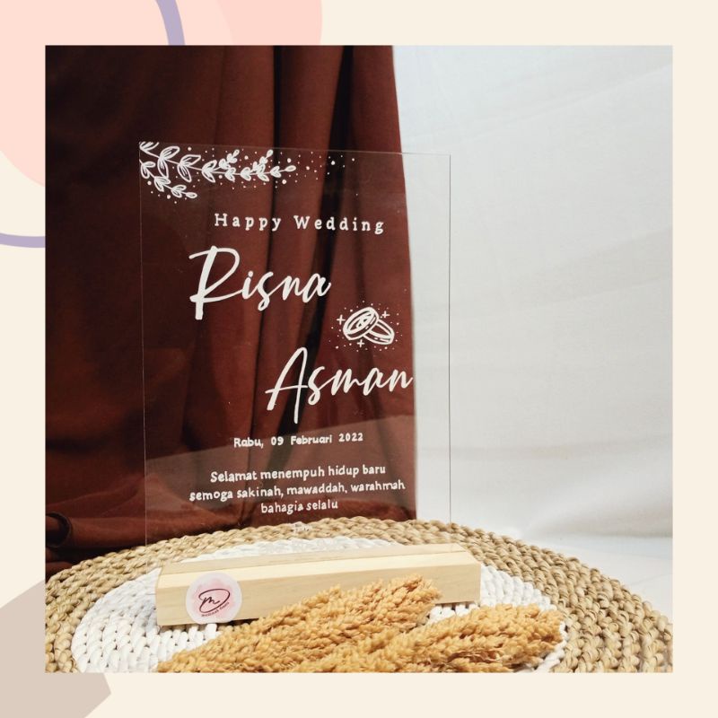 Jual AKRILIK LETTERING STANDARD ||UKURAN 15X21 CM /KADO WISUDA /HADIAH ...