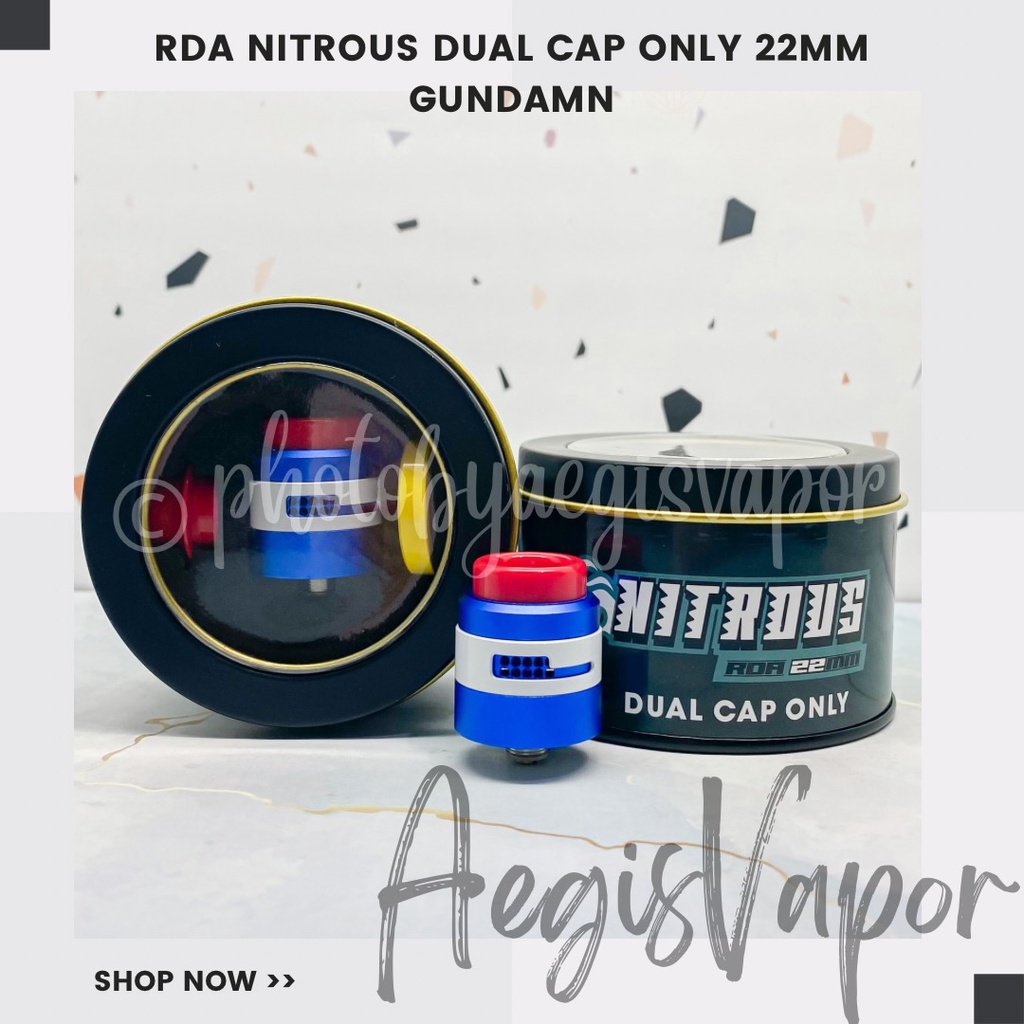 Jual NITROUS DUAL CAP ONLY RDA GUNDAMN | Shopee Indonesia