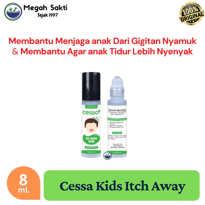 Jual Megah Sakti - Cessa Kids ITCH Away - Menjaga Anak Dari Gigitan Nyamuk HIJAU | Shopee Indonesia