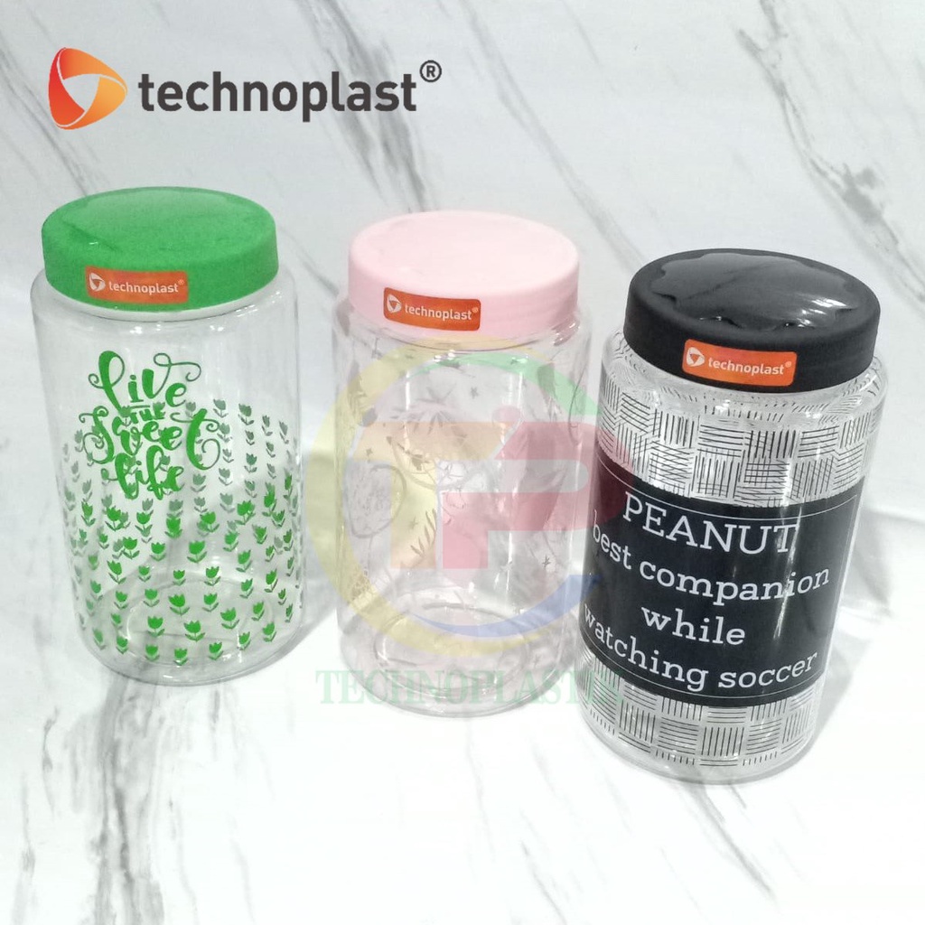 Jual TECHNOPLAST Grande Canister Toples Plastik 1280 Ml Super Murah ...