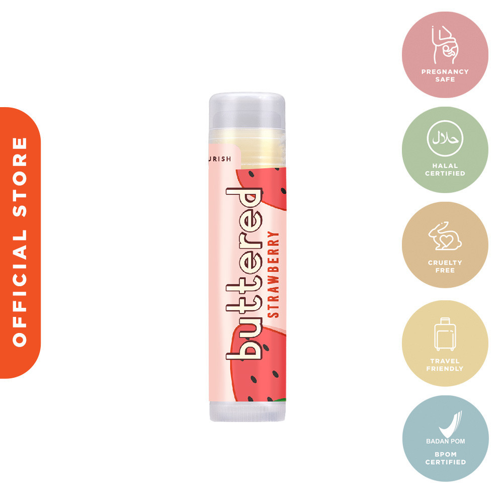 MSBB - Buttered - Strawberry Lip Balm SPF 15 - My Skin But Better