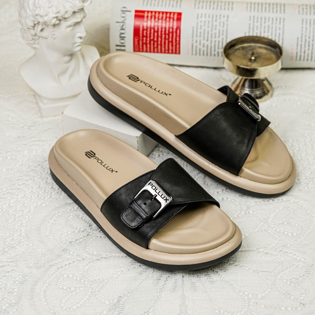 Belanja Pollux Daily WPOKP 04- Sandal Flat Wanita Kekinian Terbuat Dari ...