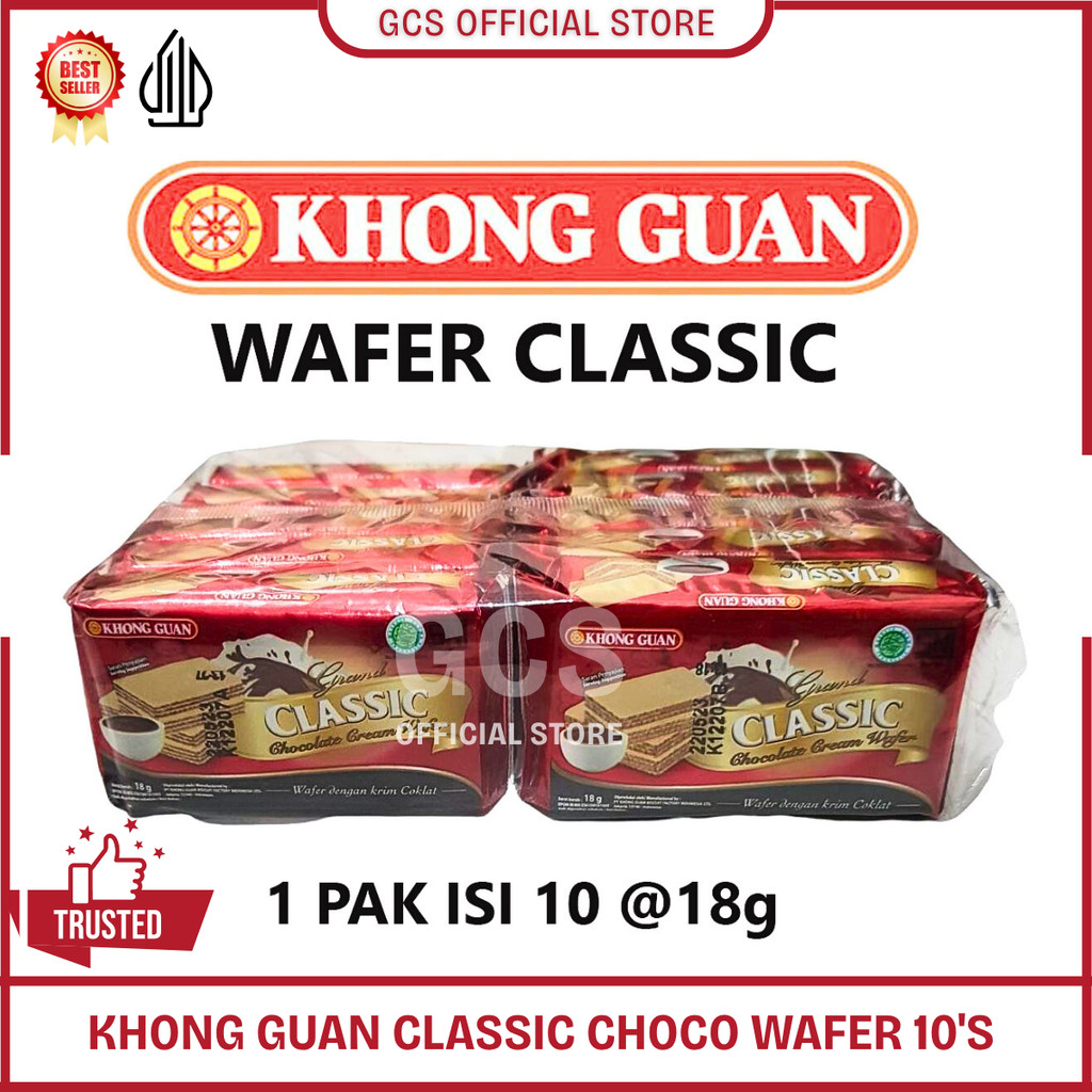 Harga Khong Guan Classic Chocolate Cream Wafer 18G Terbaru Jun 2026 ...