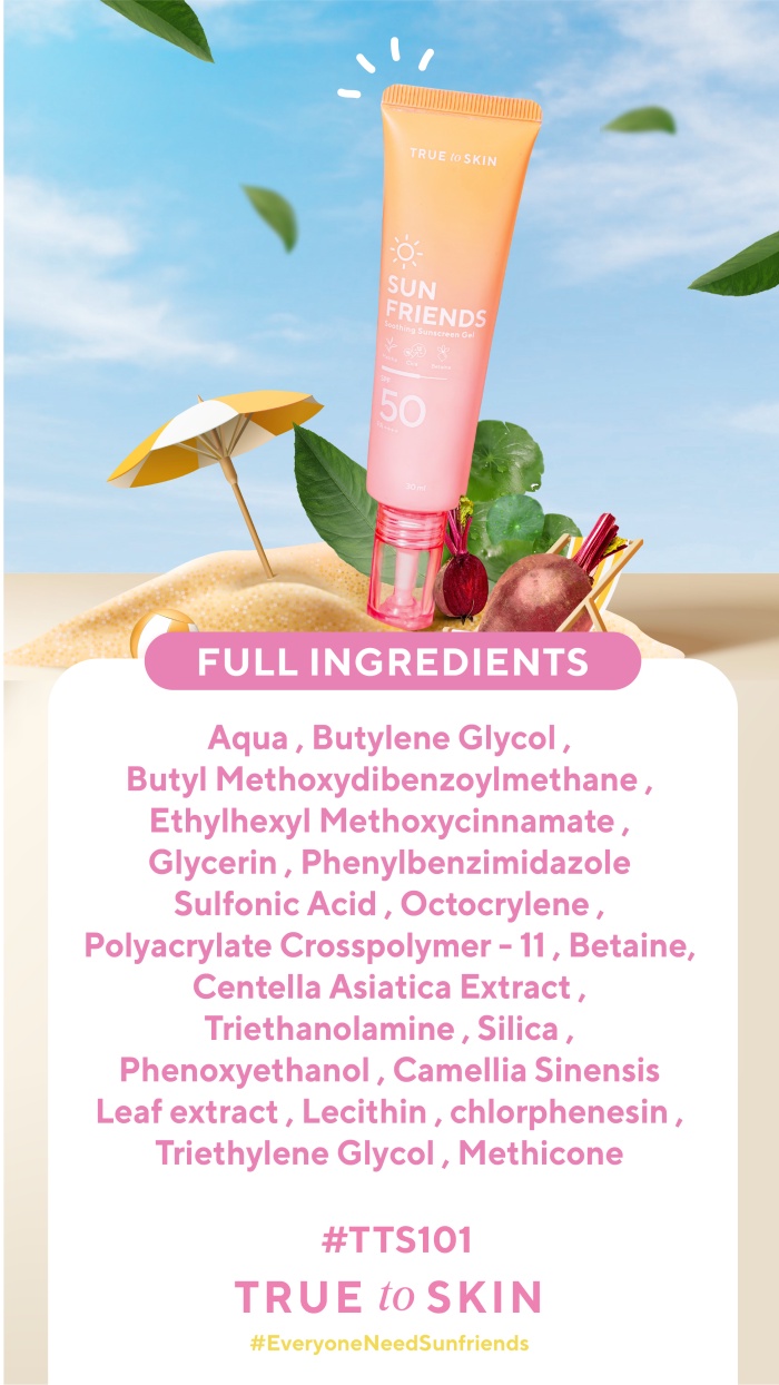 Jual True to Skin Sunfriends Sunscreen Gel SPF 50 PA++++ | Shopee Indonesia