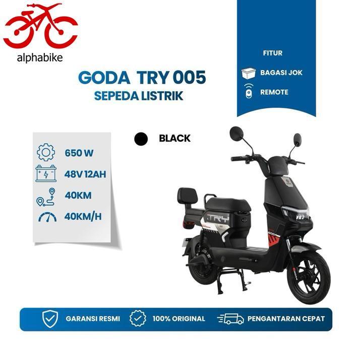 Harga goda sepeda listrik hitam Terbaru Jun 2026 | BigGo Indonesia